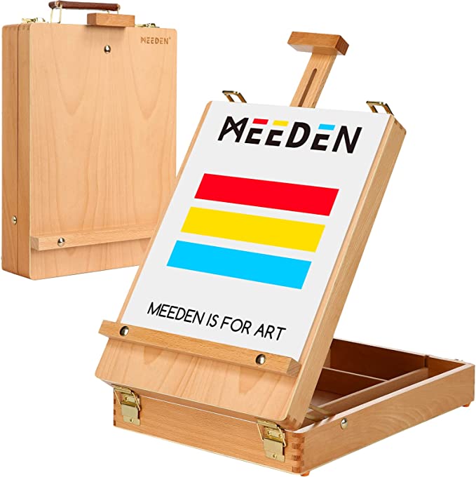 Tabletop Wooden Easel For Small Scale Art-MEEDEN Art Supplies